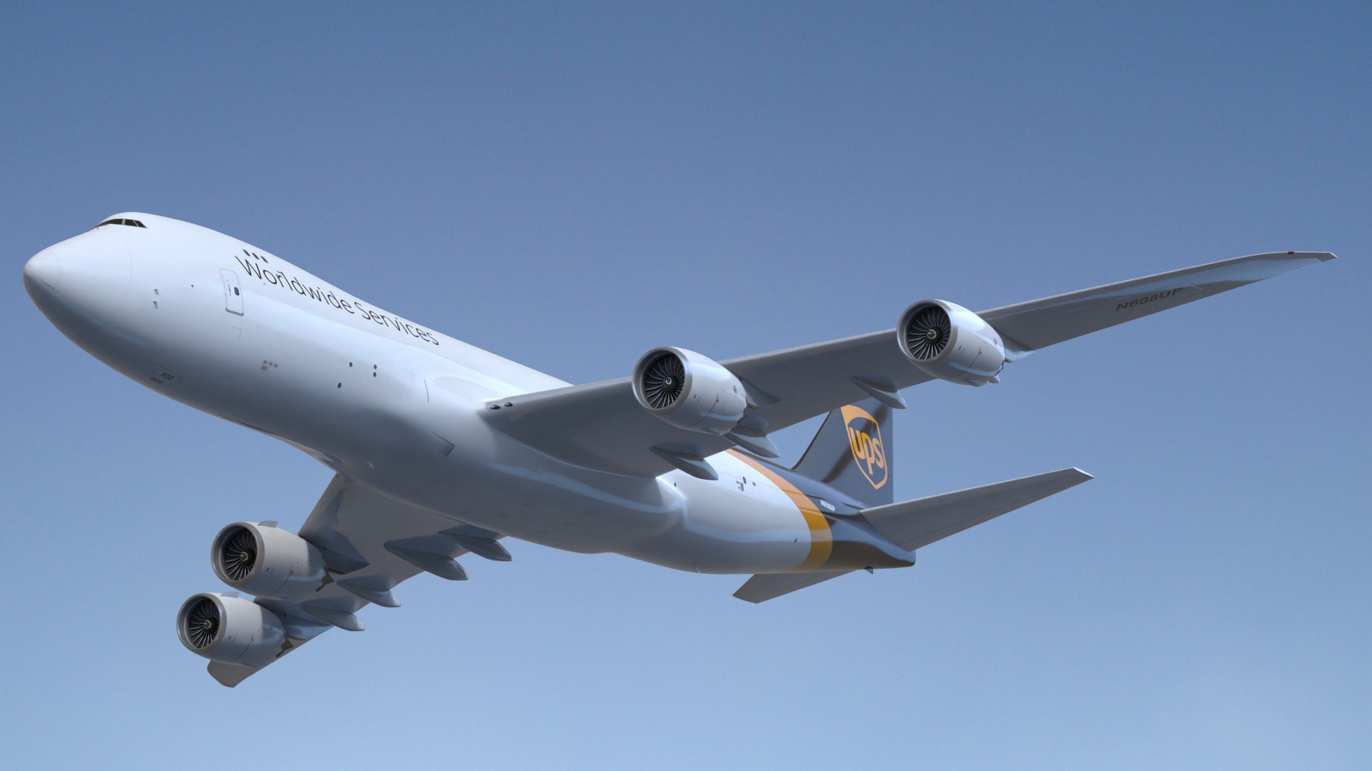 B747 8F UPS SC 3D Model - TurboSquid 2296949