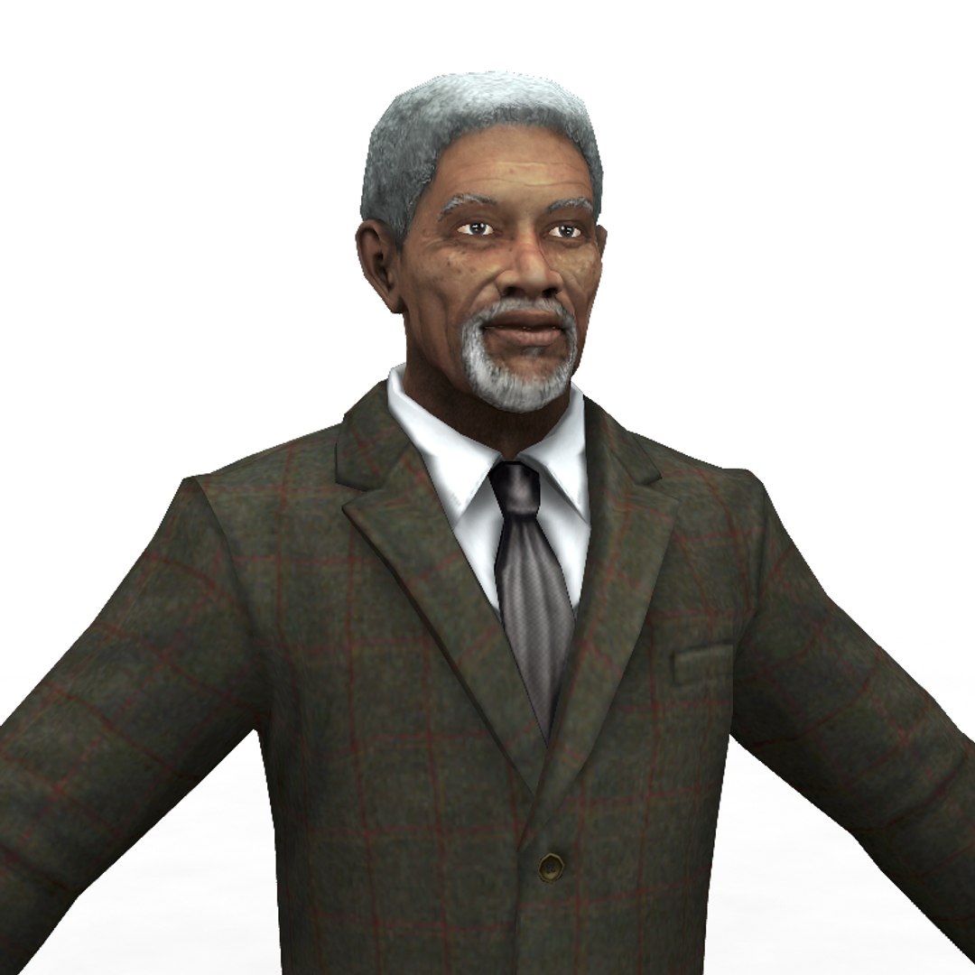 3dsmax Morgan Freeman Man