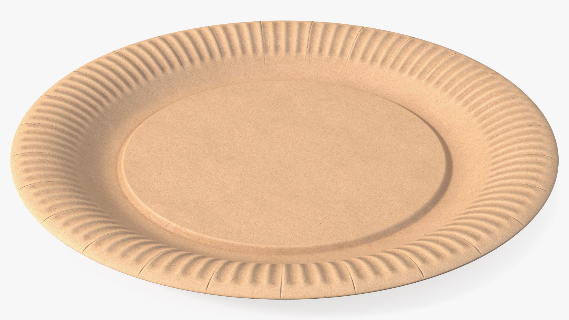 Cardboard Plate 3D - TurboSquid 2051642