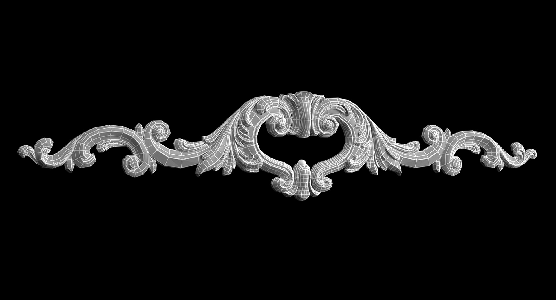 3d Cartouche Interior Model