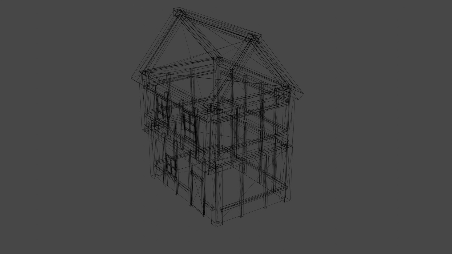 3D Medieval 2 Story House Model - TurboSquid 1879801