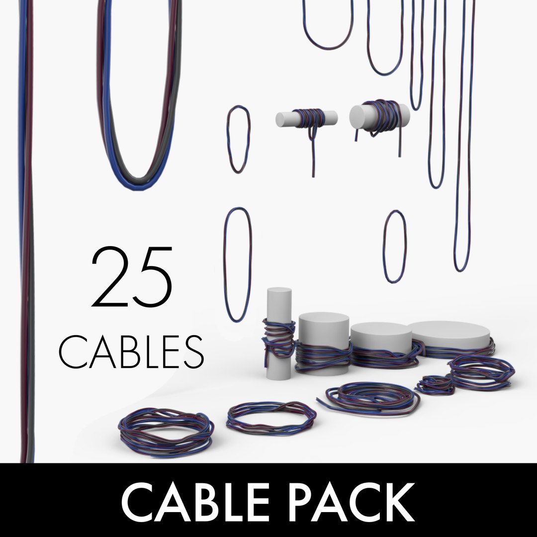 Cable Collection 3D - TurboSquid 1967819