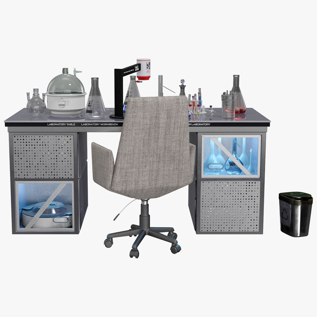 Modern Laboratory Table 3D - TurboSquid 1741073