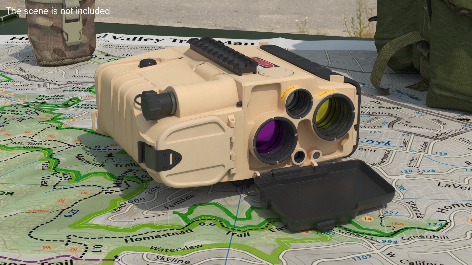 3D Tactical Laser Target Designator Tan - TurboSquid 2441378