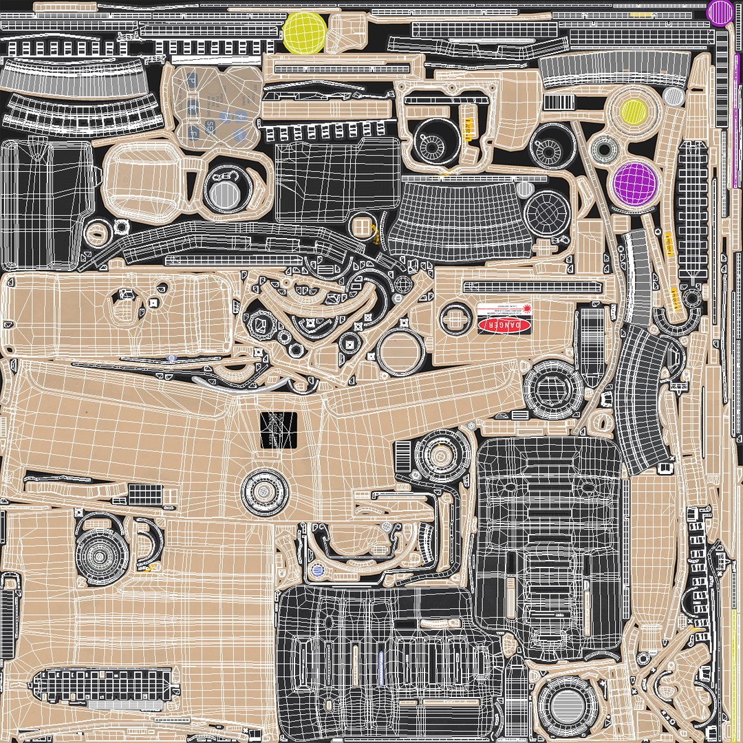 3D Tactical Laser Target Designator Tan - TurboSquid 2441378