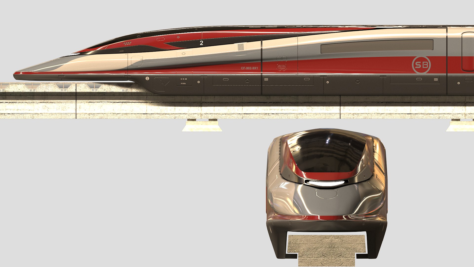 Train Maglev 3D - TurboSquid 1833801