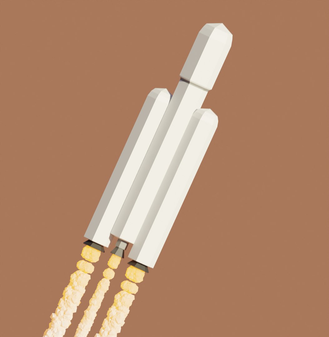 3D Low Poly Rocket Model - TurboSquid 1969255