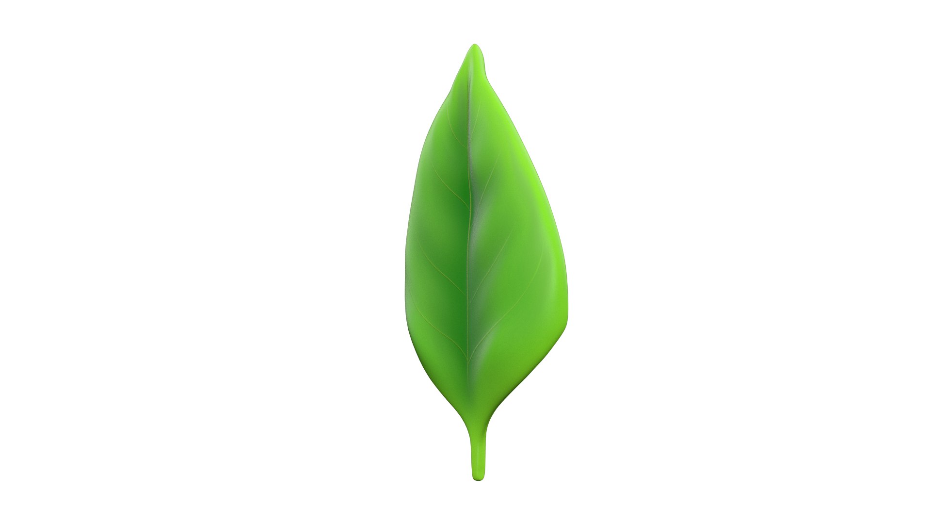3D Cartoon Leaf - TurboSquid 2137949
