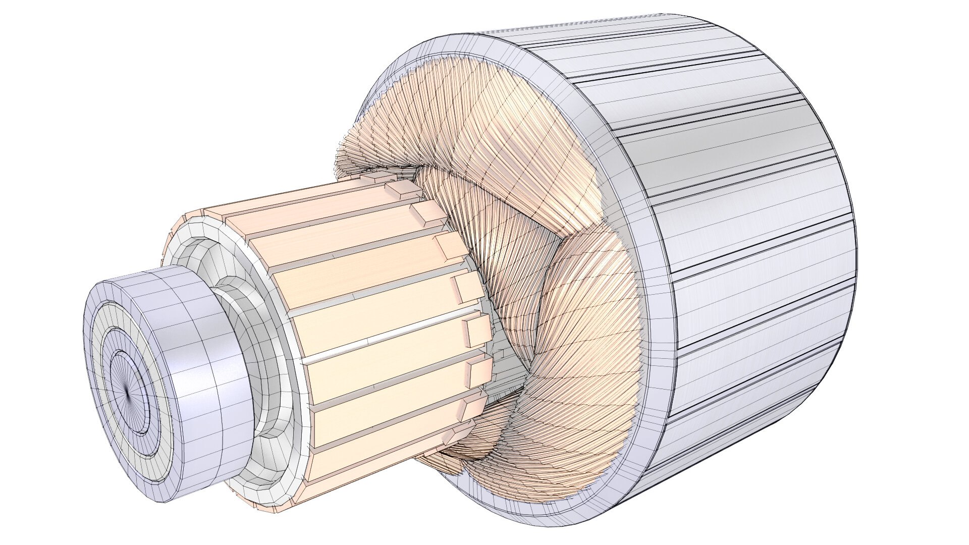 Rotor Electric Motor 3D Model - TurboSquid 1679890