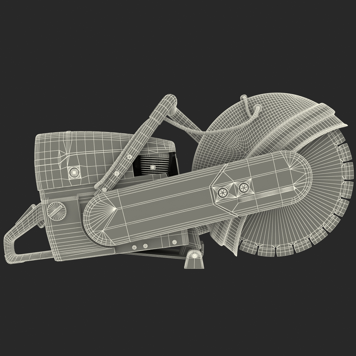 husqvarna k760 disc cutter 3d model