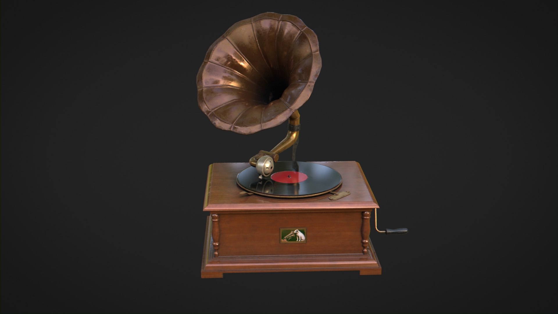 3D Gramophone - TurboSquid 1963252