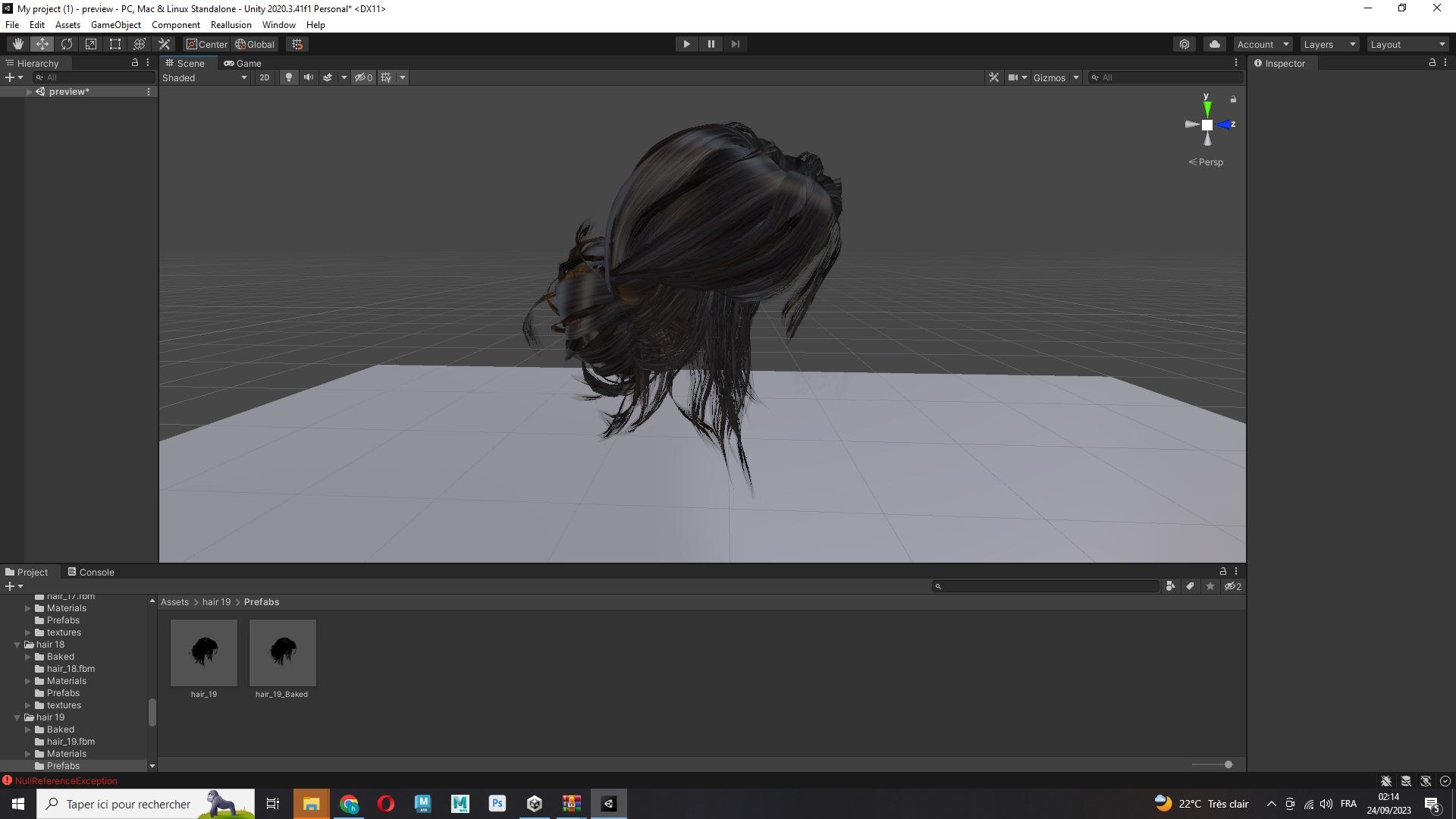 3D model Female Messy Bun Hair Style - TurboSquid 2132324