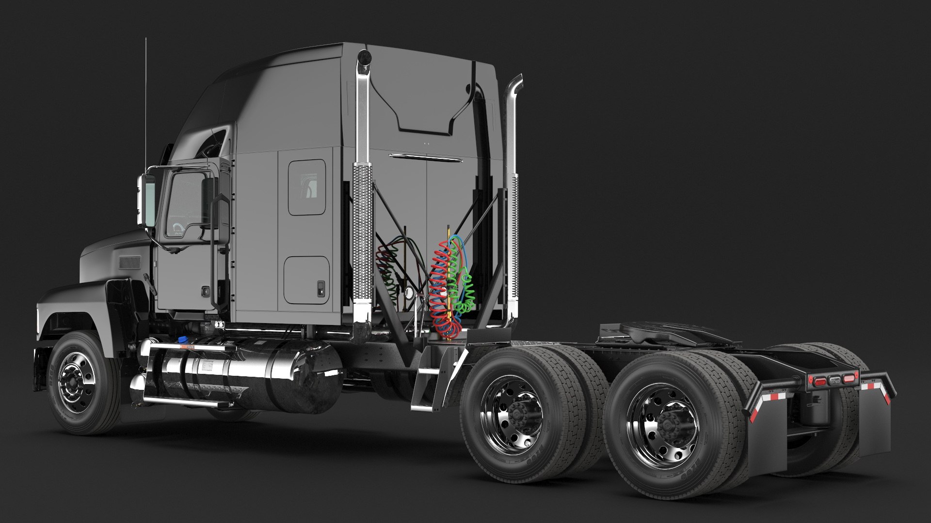 2025 Highway Truck Black 3D Model - TurboSquid 2295978
