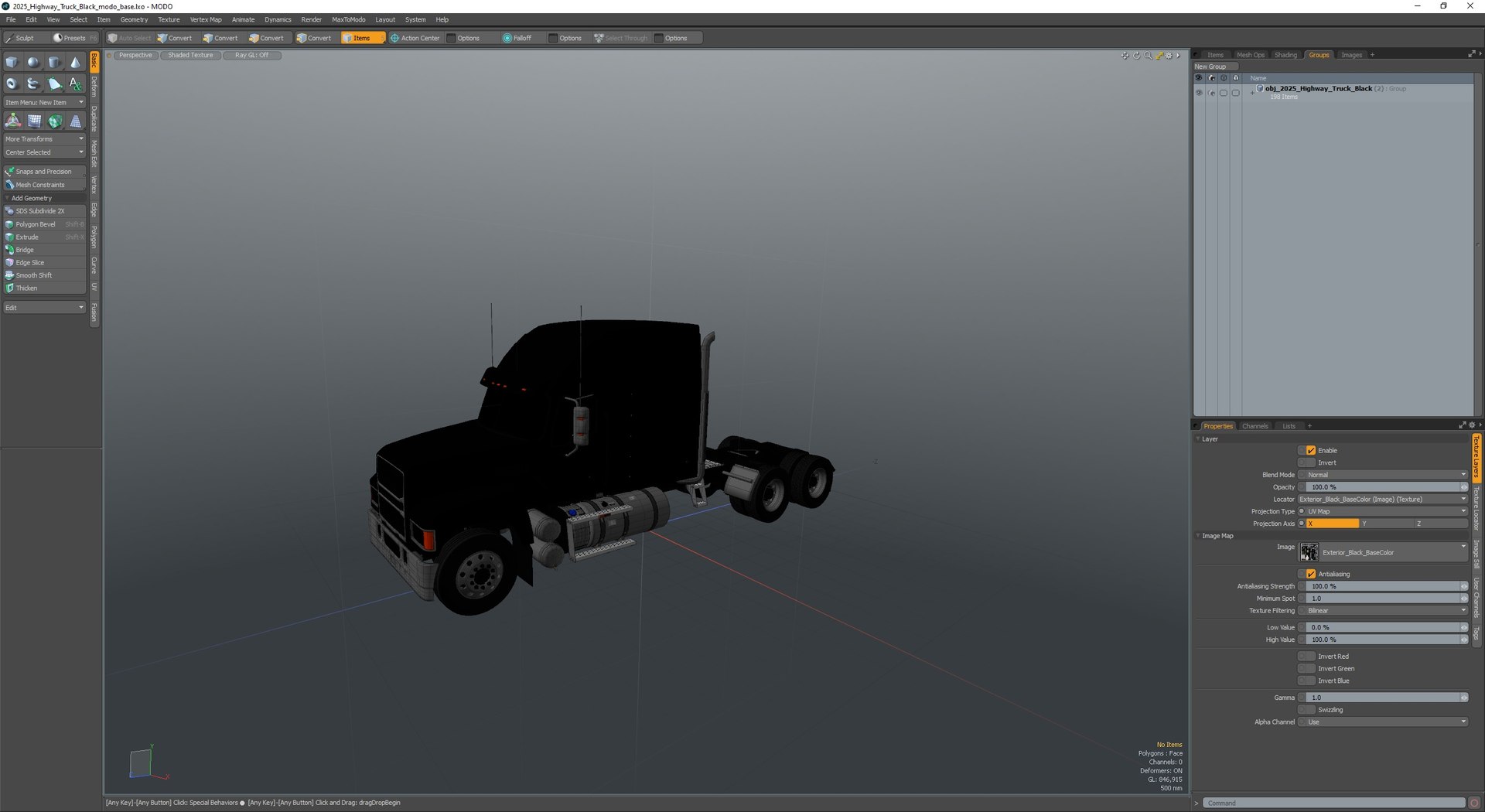 2025 Highway Truck Black 3D Model - TurboSquid 2295978