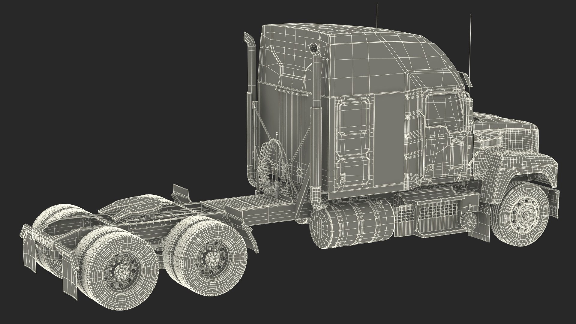 2025 Highway Truck Black 3D Model - TurboSquid 2295978