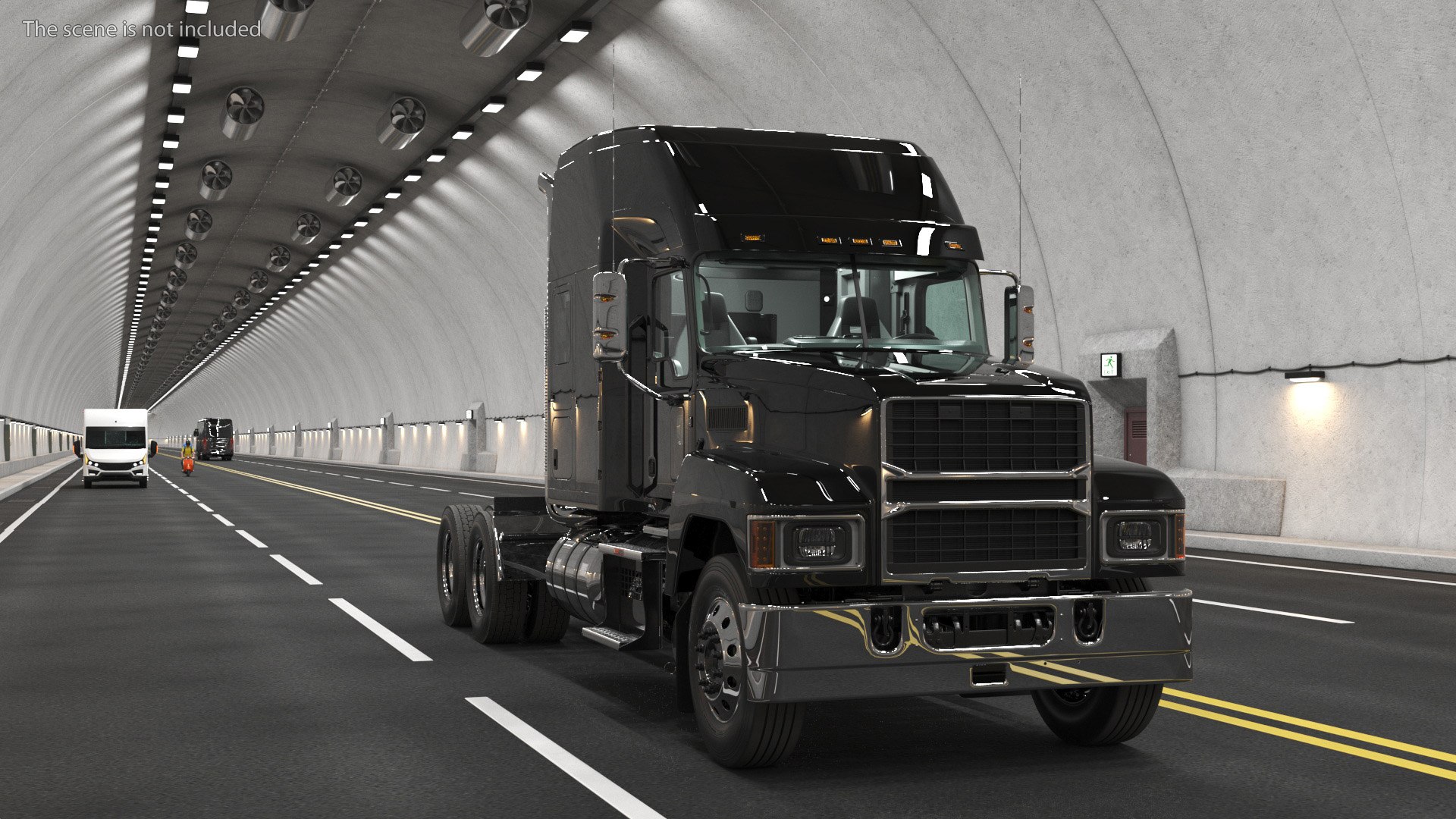 2025 Highway Truck Black 3D Model - TurboSquid 2295978