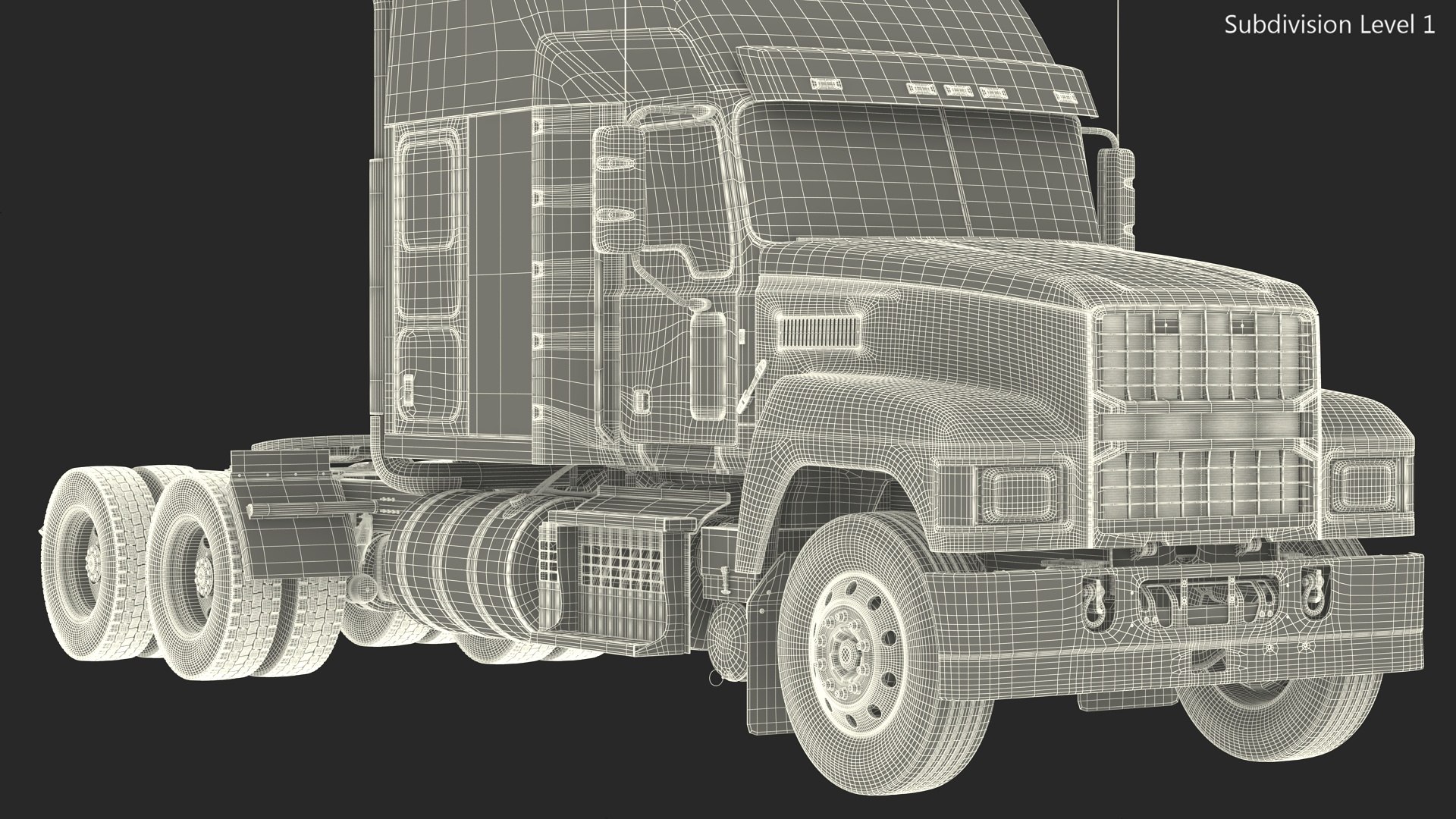 2025 Highway Truck Black 3D Model - TurboSquid 2295978