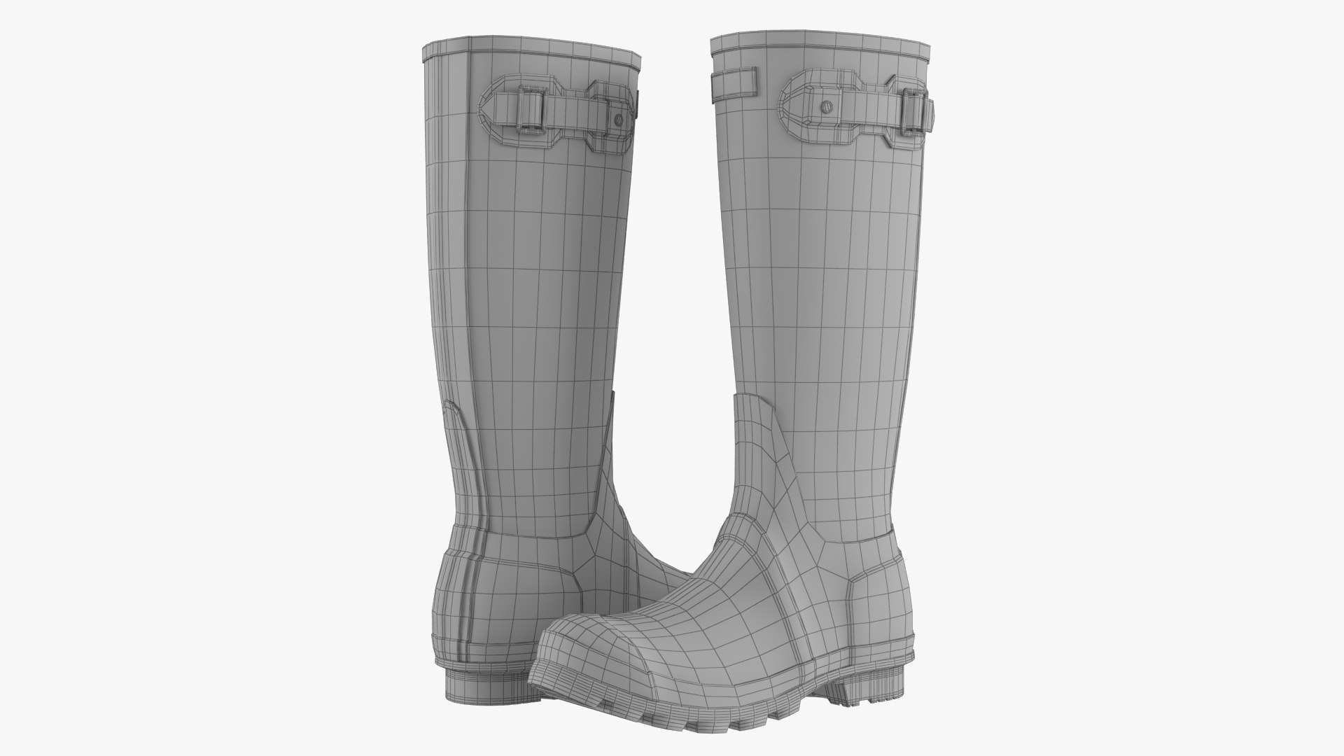 Tall Rain Boots 2 3D Model - TurboSquid 1802538