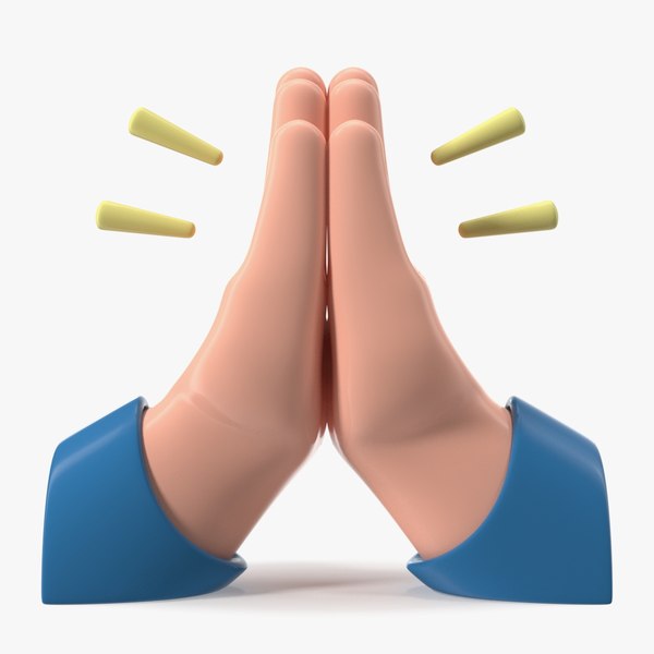 Gefaltete Hände Emoji 3D-Modell - TurboSquid 1867997