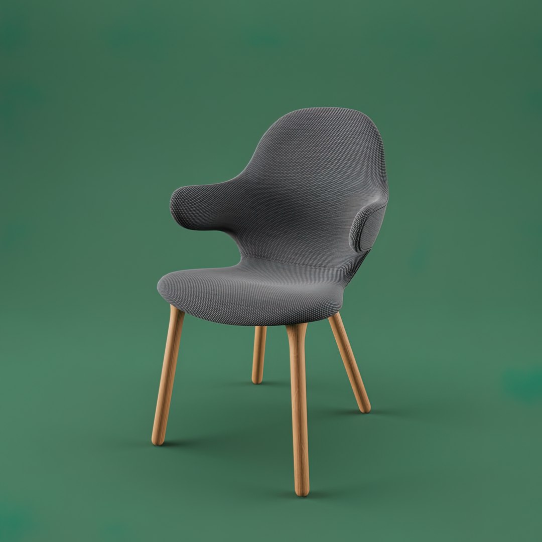 AndTradition Catch Chair JH1 JH15 3D Model - TurboSquid 2460281