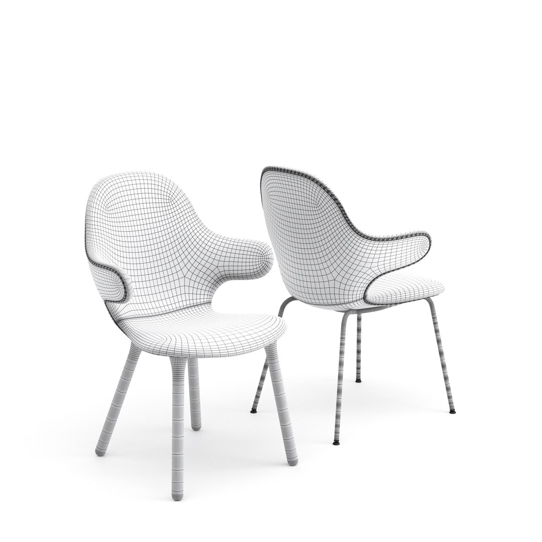 AndTradition Catch Chair JH1 JH15 3D Model - TurboSquid 2460281