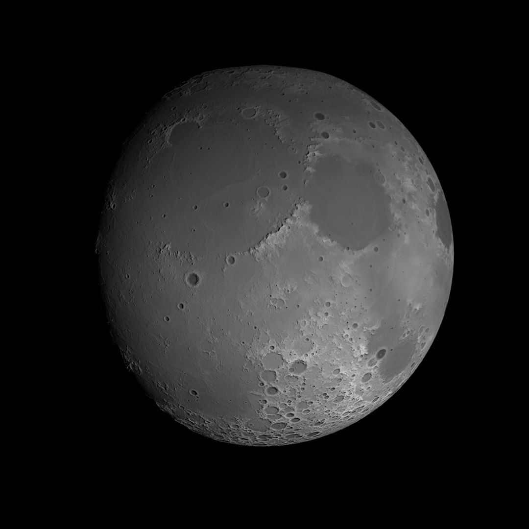 Moon Realistic 3d Obj