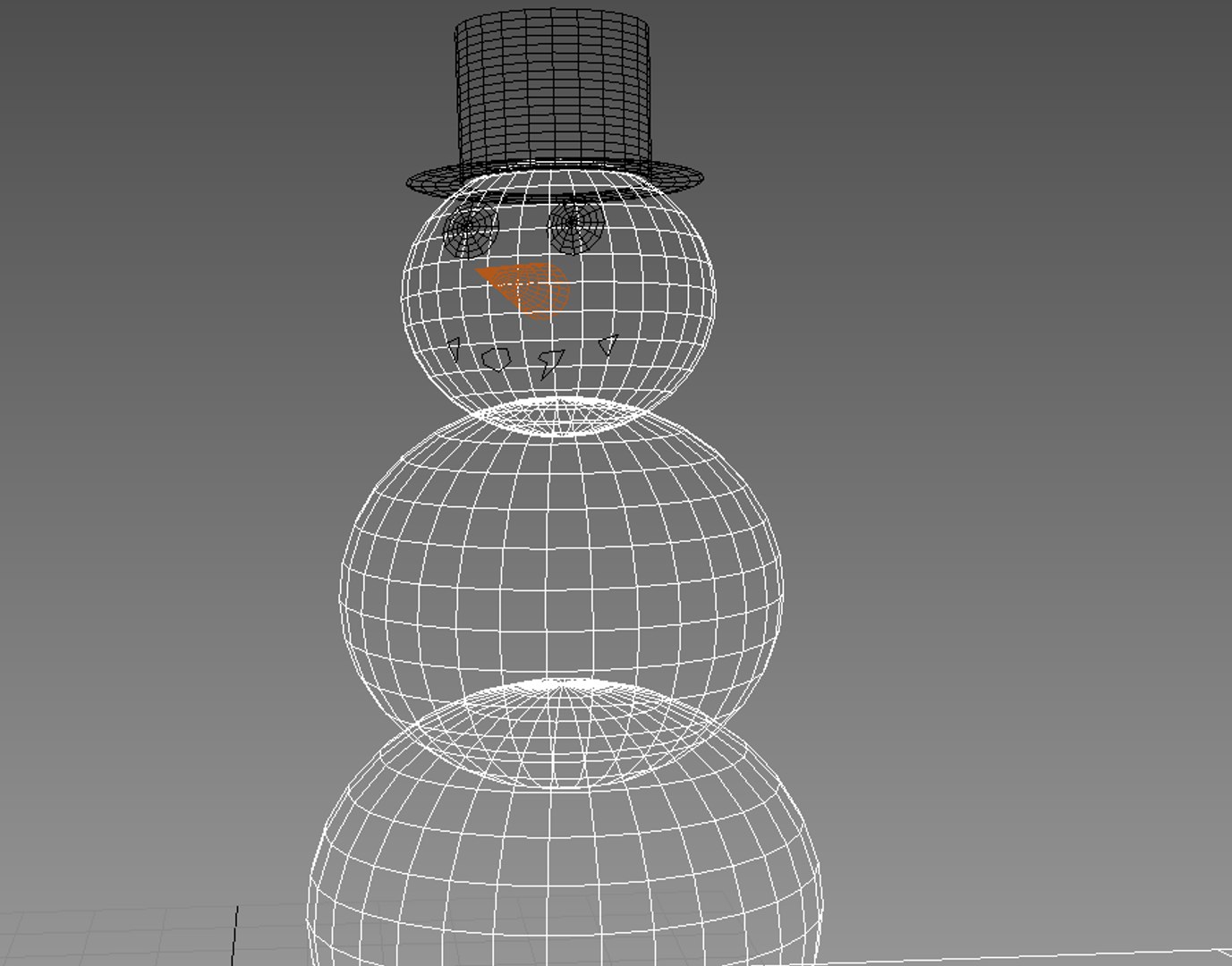 3d snowman