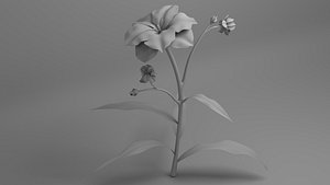 Cartoon Plant 3d Model