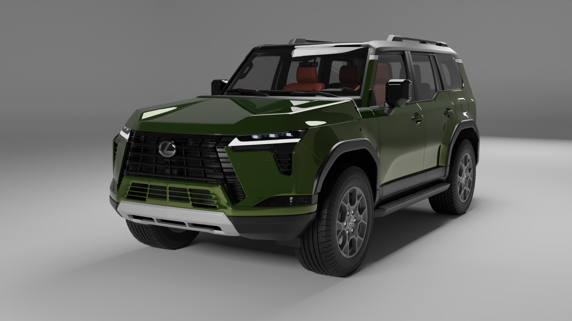 LEXUS GX 550 GREEN 3D Model - TurboSquid 2365250