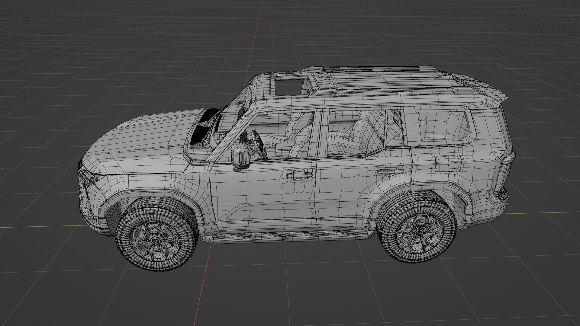 LEXUS GX 550 GREEN 3D Model - TurboSquid 2365250