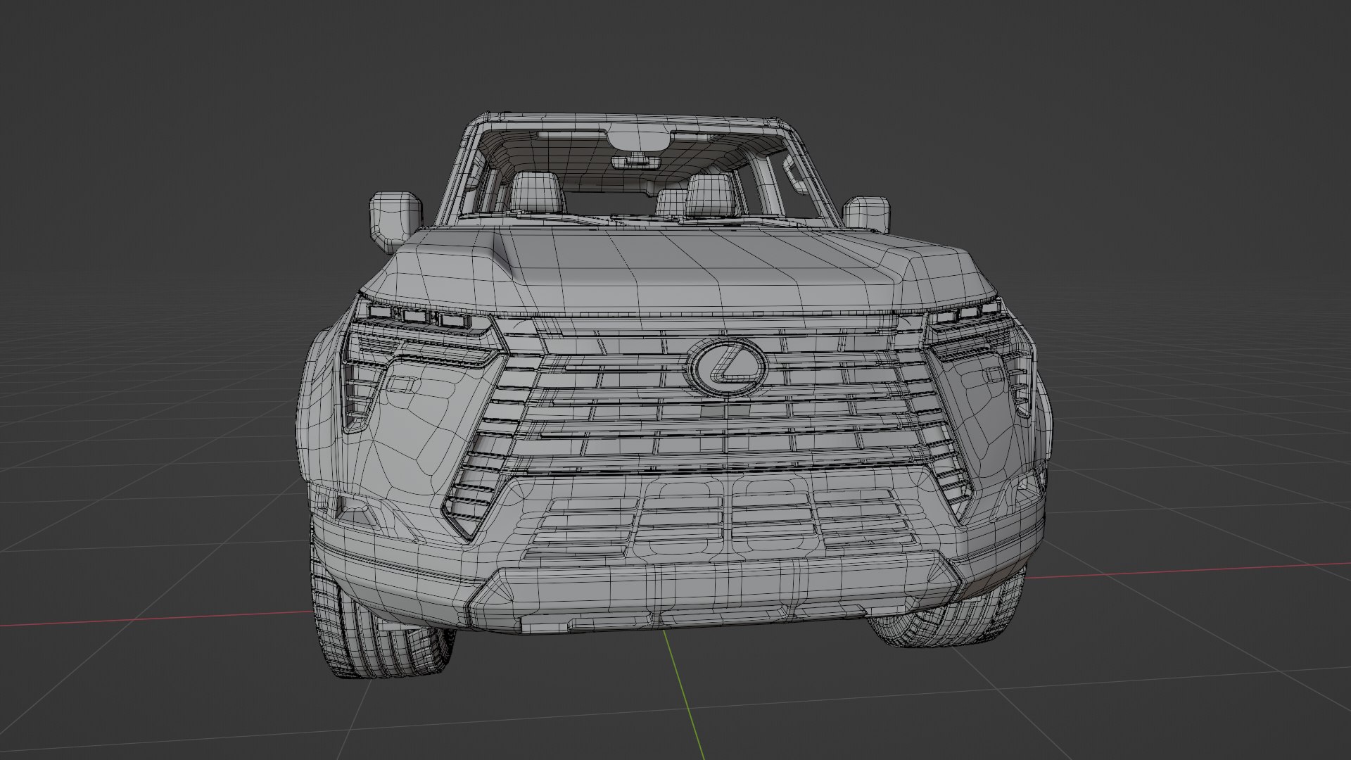 LEXUS GX 550 GREEN 3D Model - TurboSquid 2365250