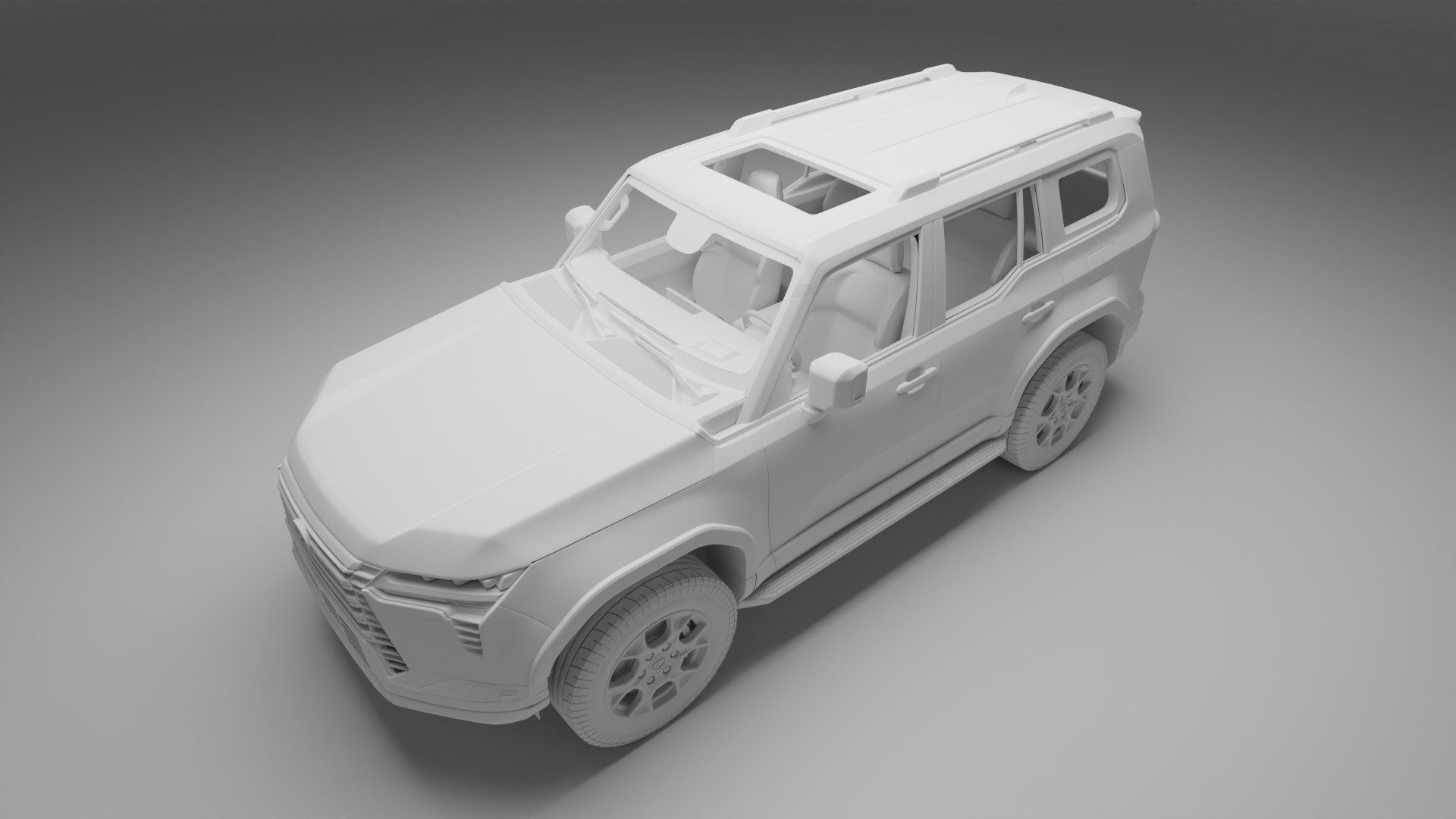 LEXUS GX 550 GREEN 3D Model - TurboSquid 2365250