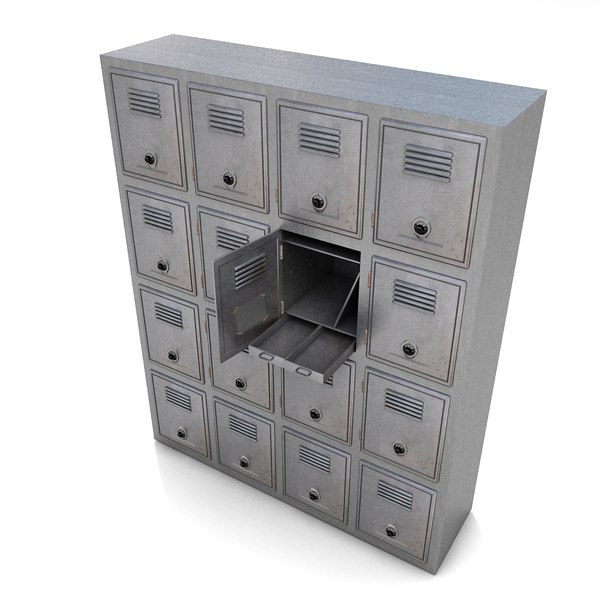locker metal bank 3d model