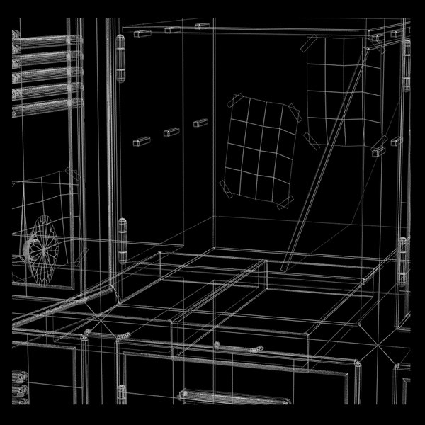 locker metal bank 3d model