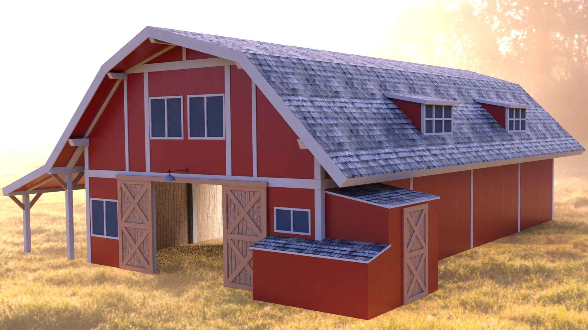 3D Barn - TurboSquid 2207231