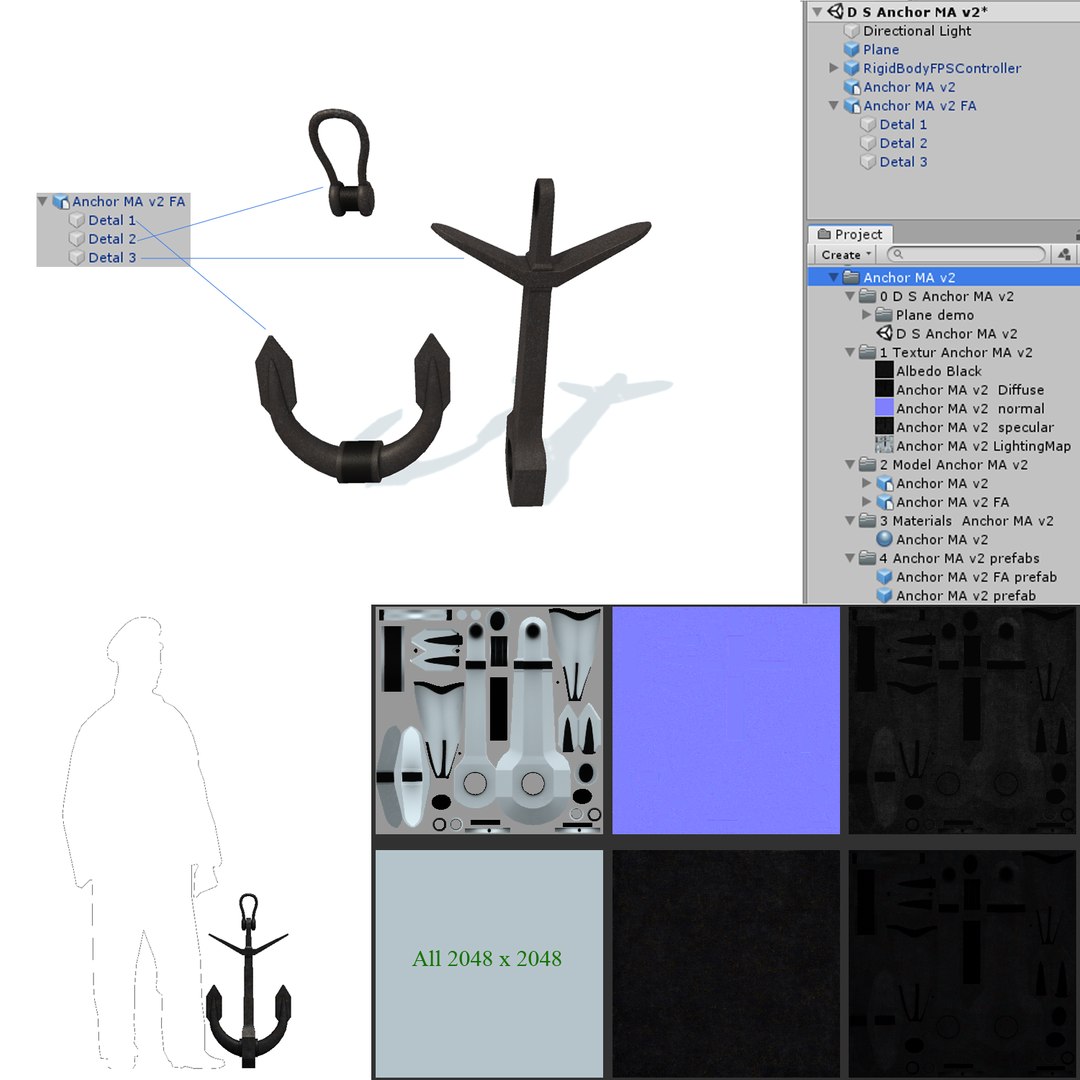 Anchor Unity 3D Model - TurboSquid 1197293