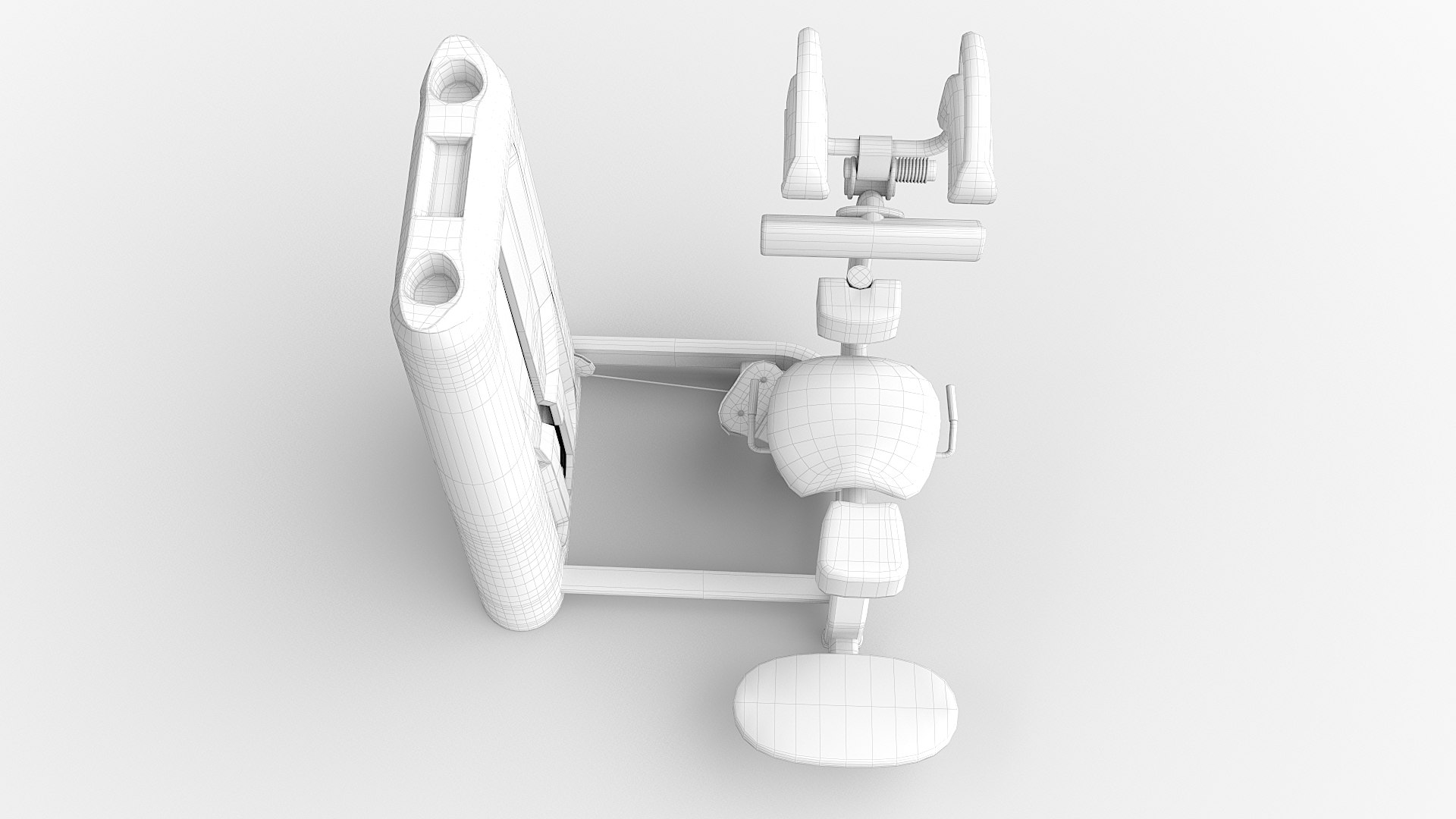 Generic Rotary Torso Machine 3D Model - TurboSquid 2073437
