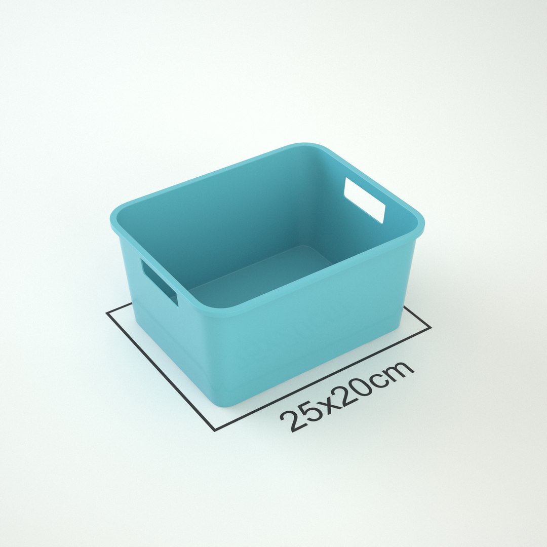 plastic boxes 3d model