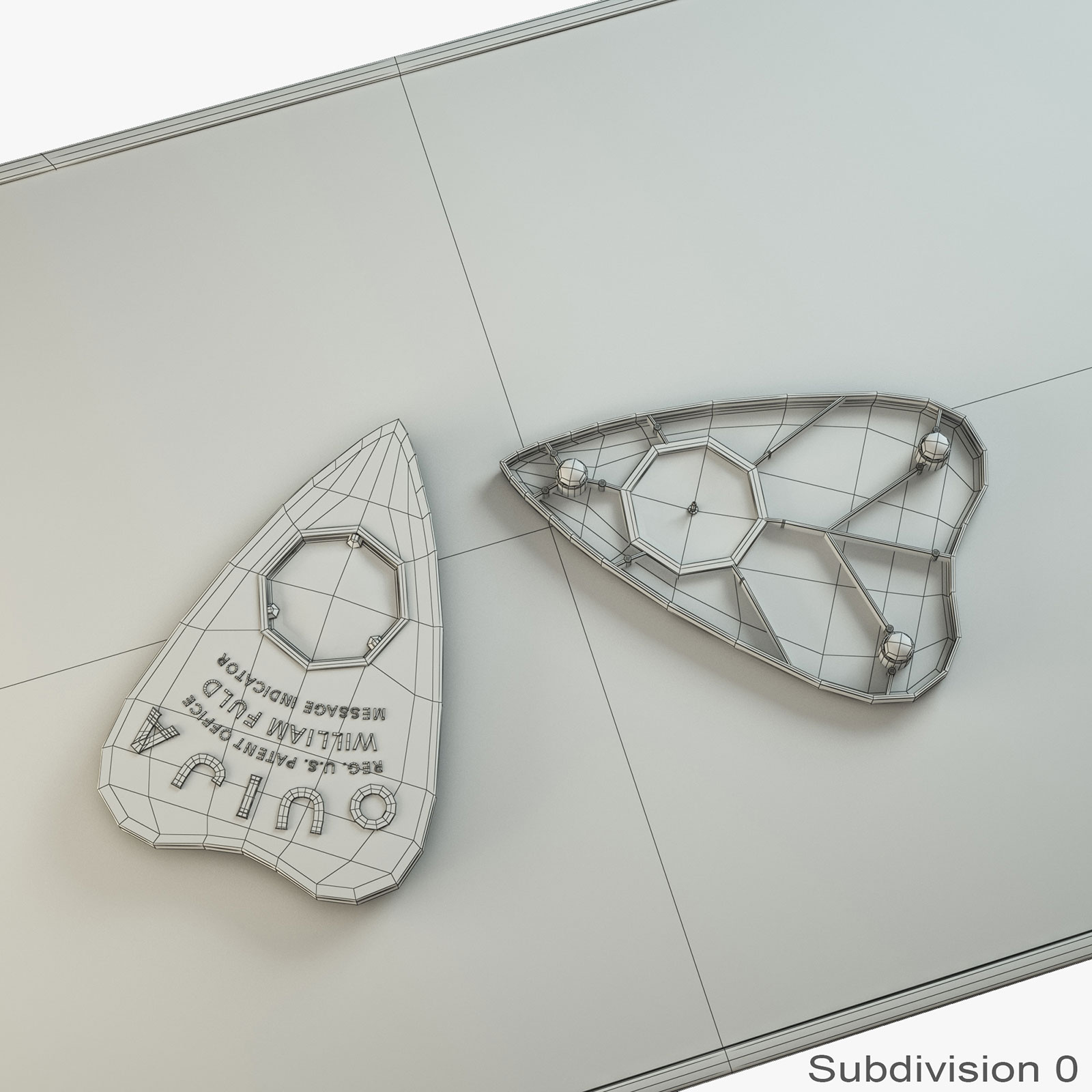 ouija board 3d model