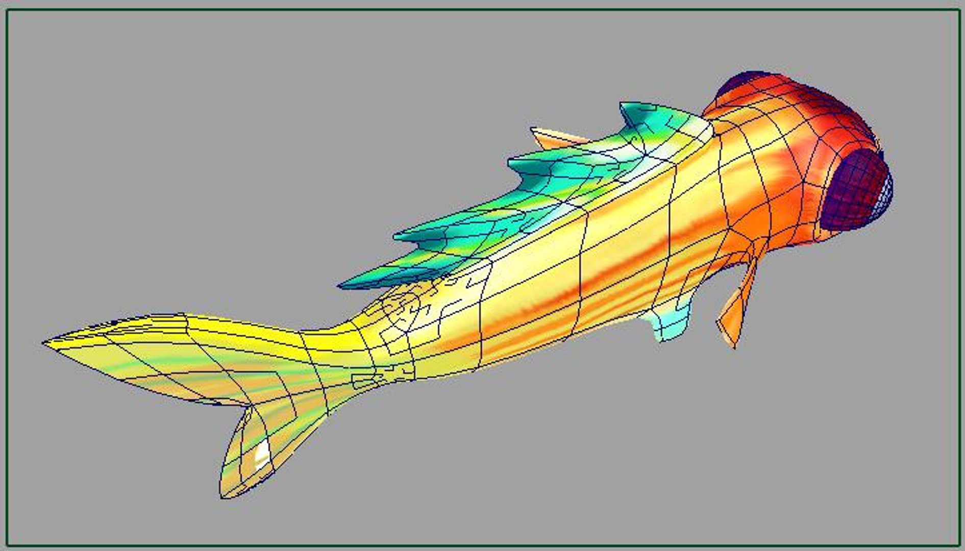 3d Model Of Fish