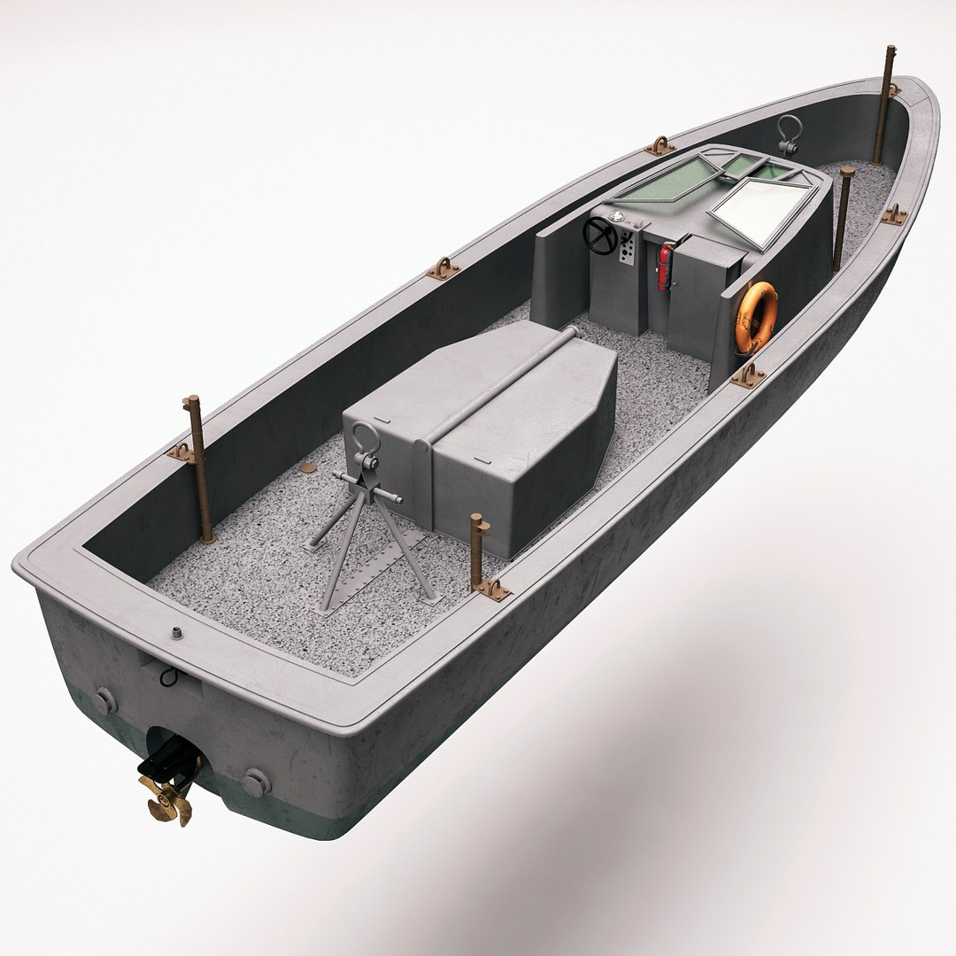 3d Model Navy Rescue Boat