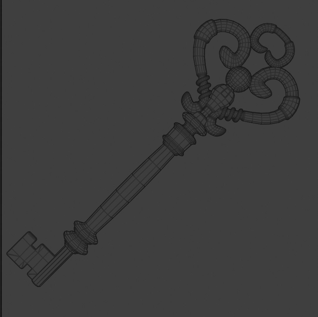 3D Model Medieval Fancy Key 4 - TurboSquid 1365897