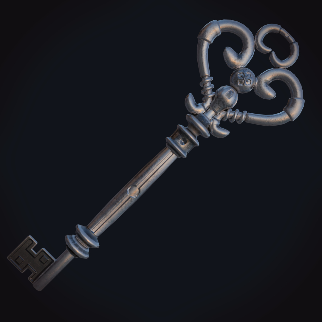 3D Model Medieval Fancy Key 4 - TurboSquid 1365897