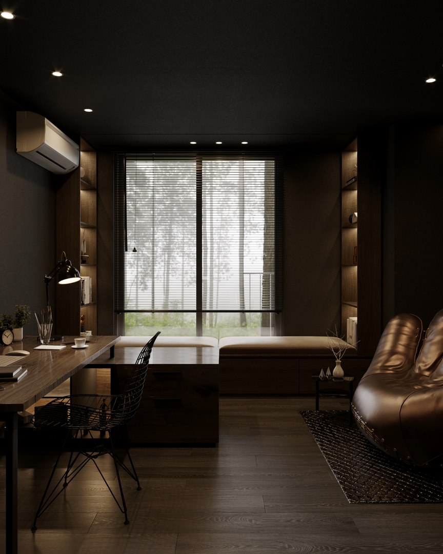 3D 3dsmax V-ray Interior Kitchen Livingroom Bedroom Workroom Scene ...