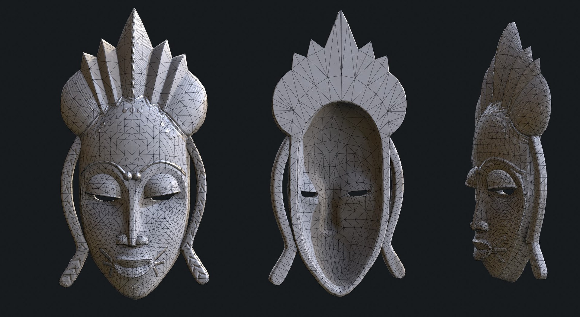 African Mask Collection 3D Model - TurboSquid 2163558