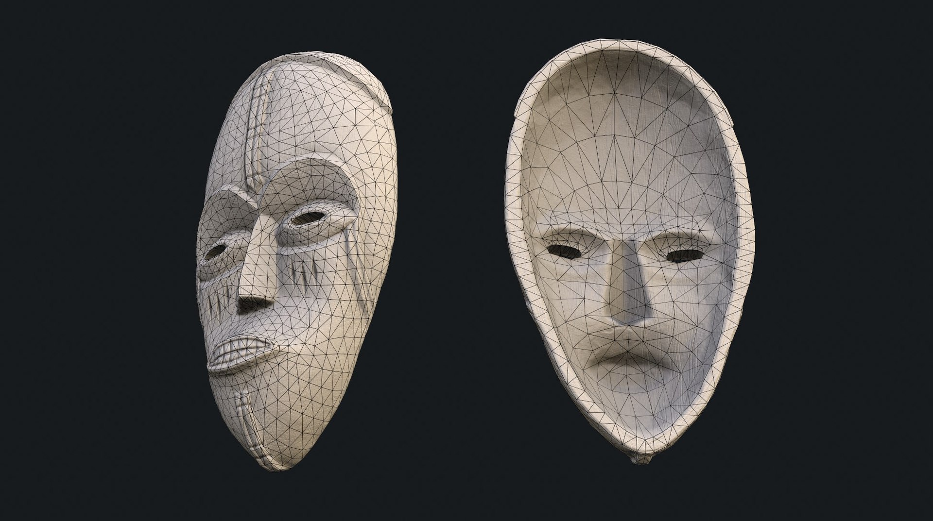 African Mask Collection 3D Model - TurboSquid 2163558