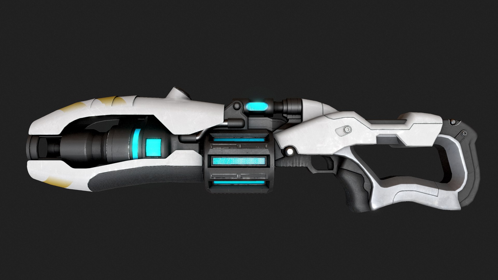 Futuristic gun model - TurboSquid 1702376