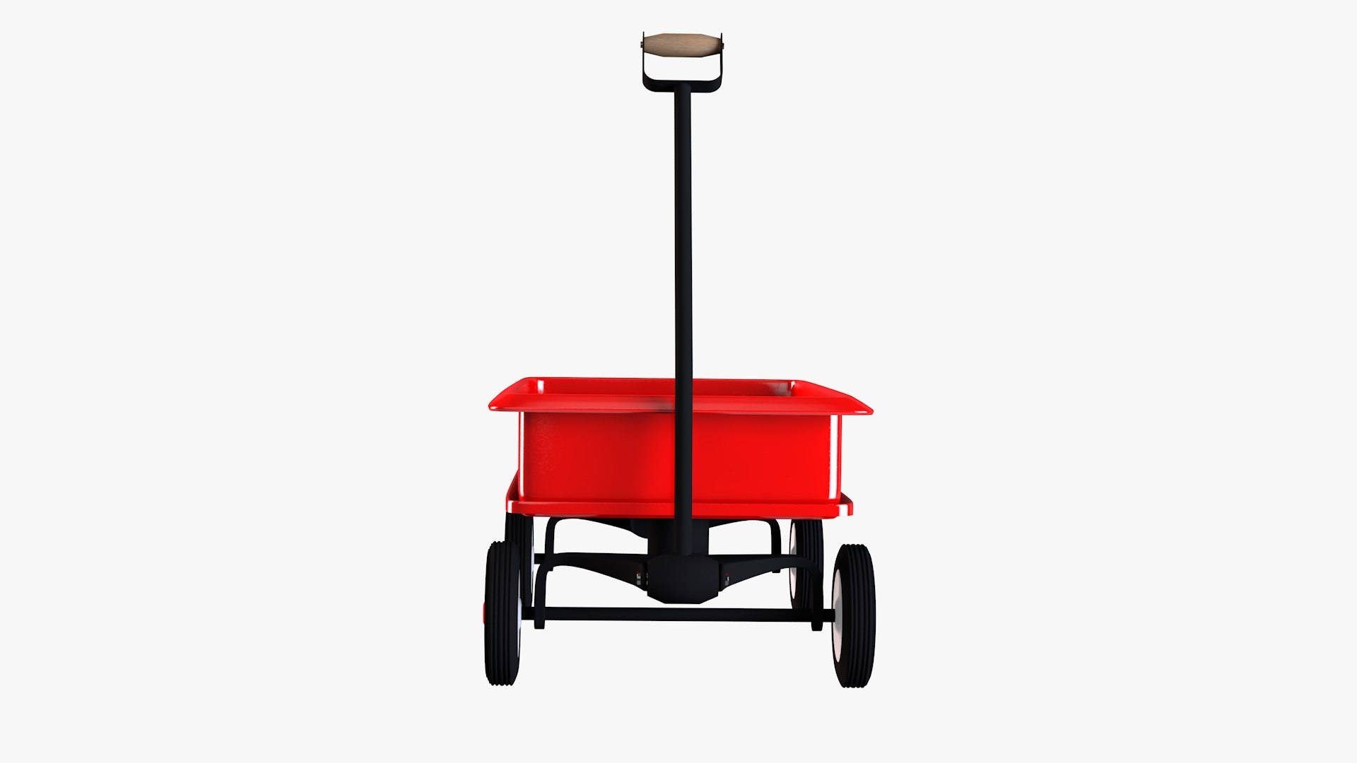 Red Wagon 3D Model - TurboSquid 1912977