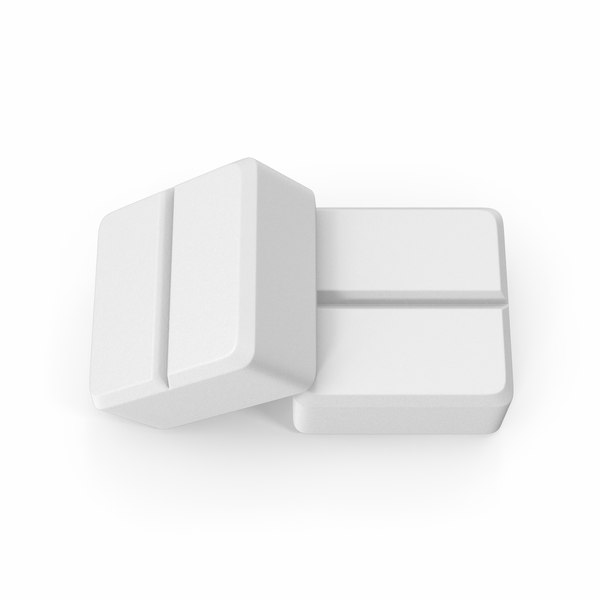 3D Square Pills model - TurboSquid 1925824
