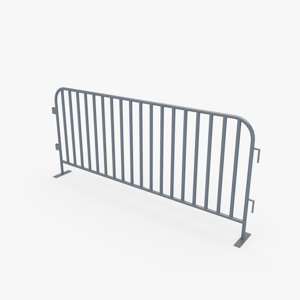 crowd control barrier 3d model